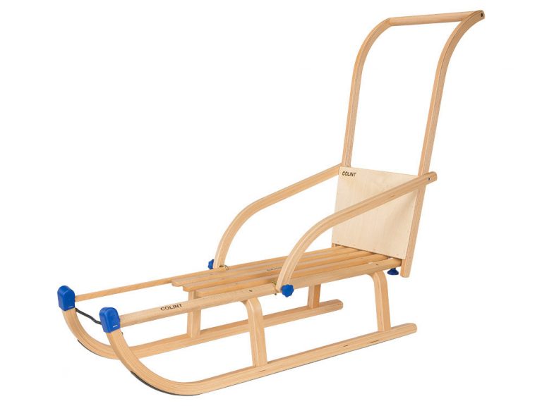 Buy Wooden Sledges with Back support - Snow Sleds Online U.K.