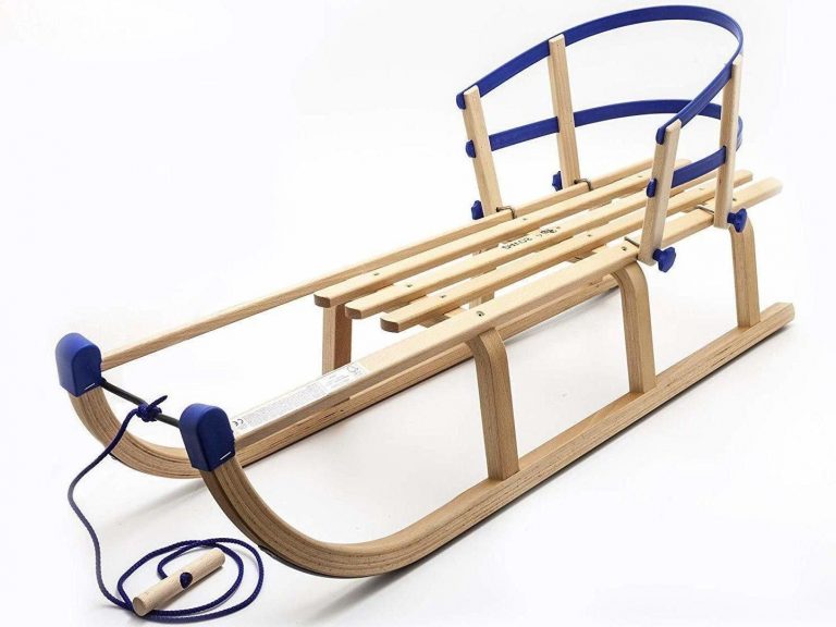 Buy Wooden Sledges with Back support - Snow Sleds Online U.K.