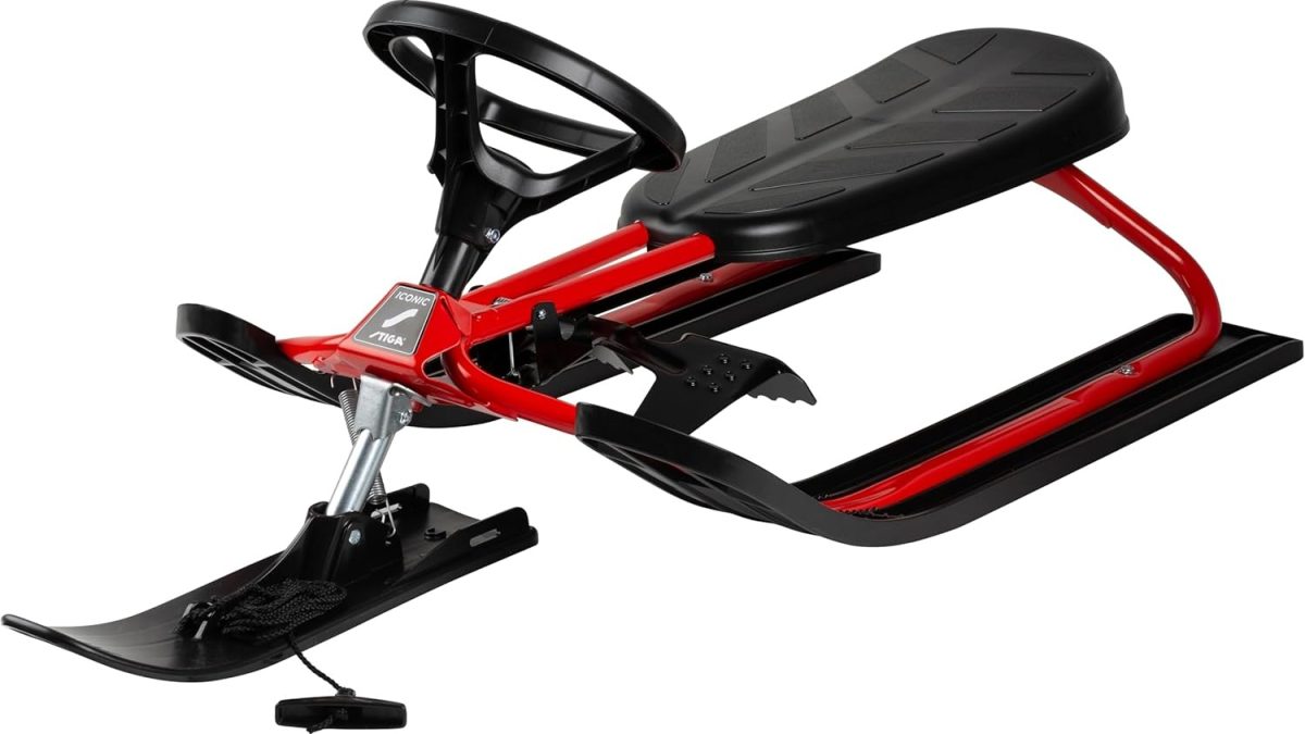Metal Frame Snow Sledge PHAT Snow Racer Sled For Kids - Steering ...